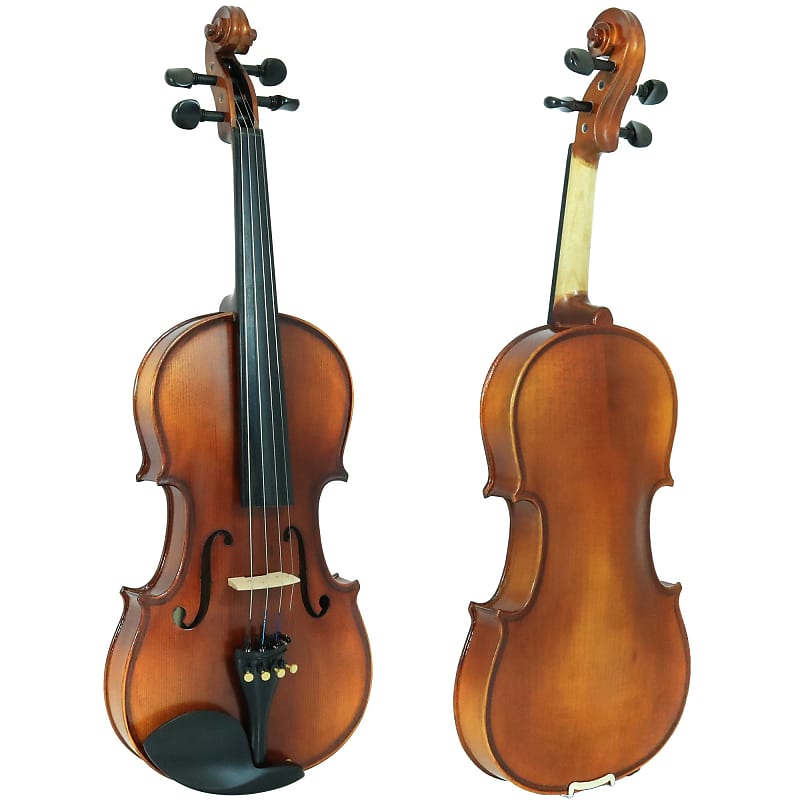 D'Luca Solid Wood Hand-Made Ebony Violin 4/4 Full Size | Reverb