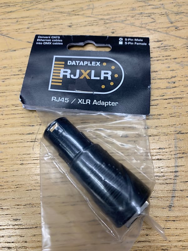 Dataplex RJXLR cat5 to dmx adapter RJ45/XLR 5 pin male | Reverb