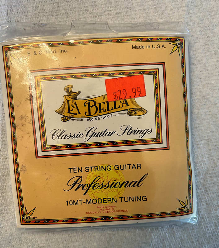 La Bella 10MT Modern Tuning Ten 10-String Acoustic Classic | Reverb