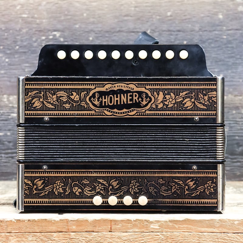 Hohner Vienna 1-Row 4-Bass 10-Treble Buttons "G" Gold | Reverb Canada