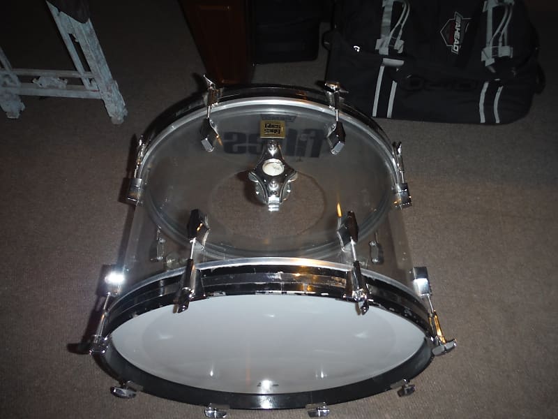 Fibes Bass Drum 70's - Clear Acrylic | Reverb