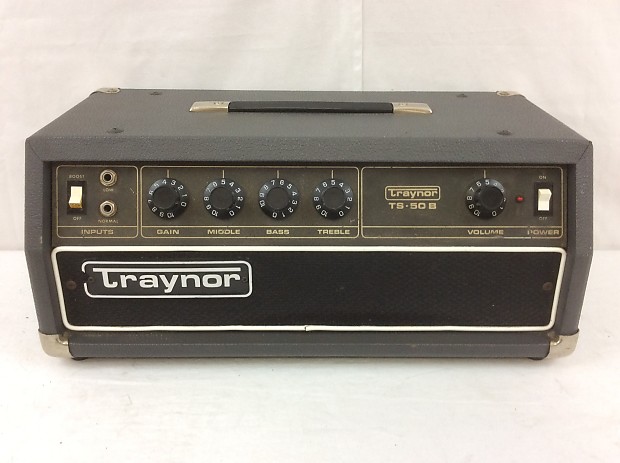 Traynor TS-50B 50-Watt Solid State Guitar / Bass Amp Head | Reverb