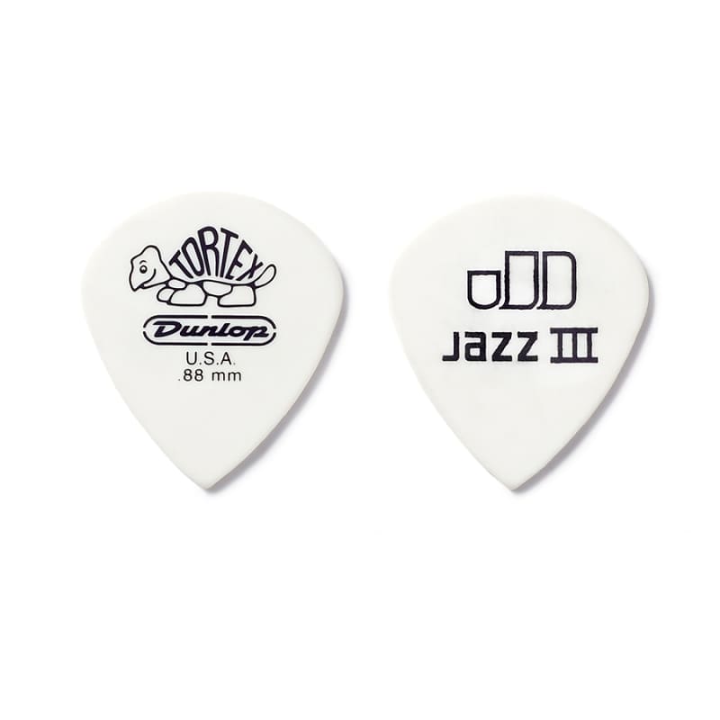 Dunlop 478P1.50 TORTEX WHITE JAZZ III, 1.5MM | Reverb