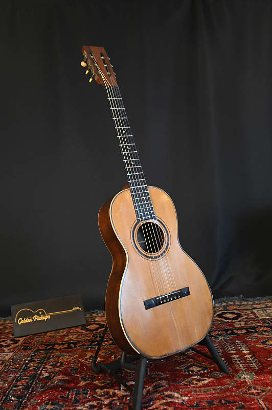 Circa 1890 - 1910 American Made Parlor Guitar Spruce & | Reverb
