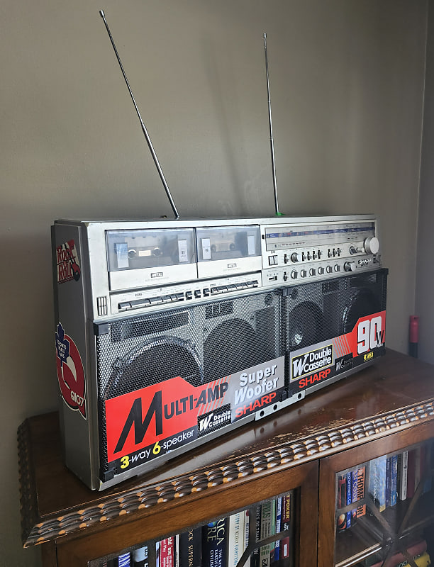 Vintage SHARP GF-777Z Dual Metal Cassette Tape Deck Tuner | Reverb