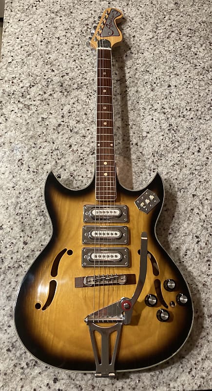 Apollo Hollow Body Electric Guitar 1969 Made in Japan | Reverb