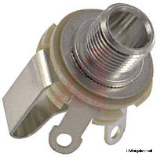 SWITCHCRAFT 12B 1/4" TRS / Stereo Panel Mount Jack - Open | Reverb