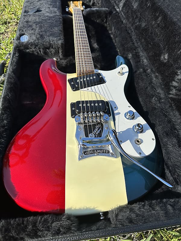 Mosrite Of Classic Fillmore Custom RWB Buck Owens inspired | Reverb
