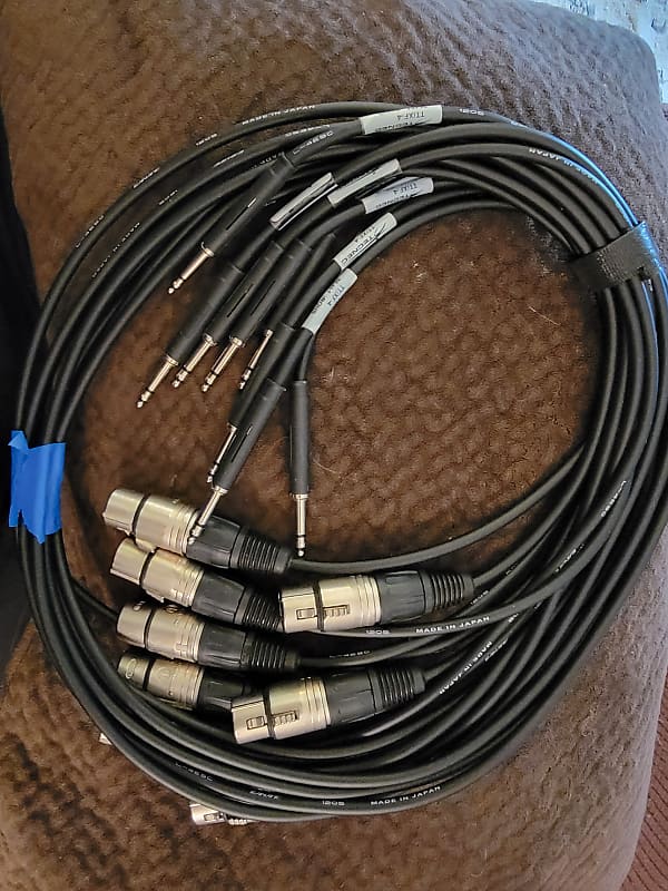 Canare TT To Neutrik XLRF (8) 4FT CABLES | Reverb