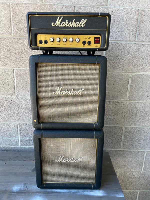 Marshall Lead 12 Plexi Mico Stack 1990 Black | Reverb