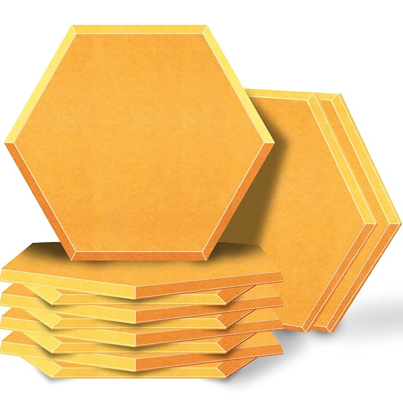 12 Pack Hexagon Acoustic Panels Soundproof Wall Panels,14 X | Reverb
