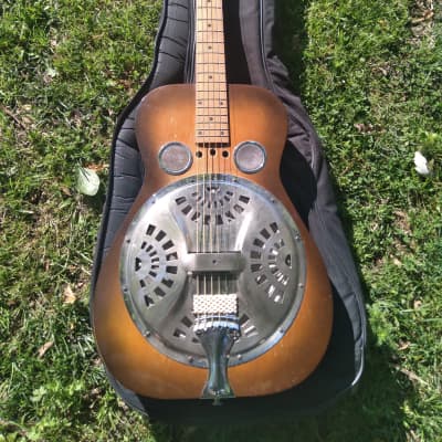 Dobro Original Hound Dog Late 80s - Brown Sunburst | Reverb