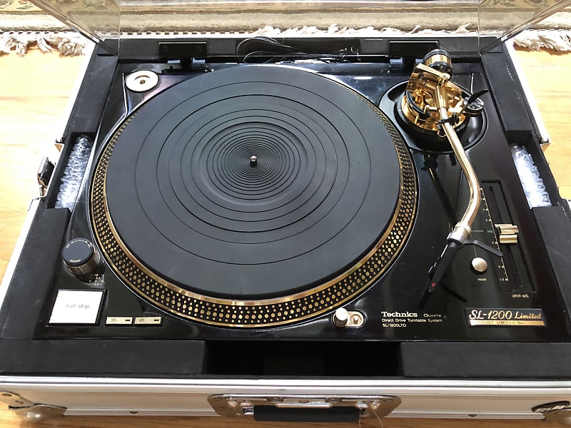 Technics SL-1200 LTD GOLD Turntable Black Lacquer Gold - | Reverb