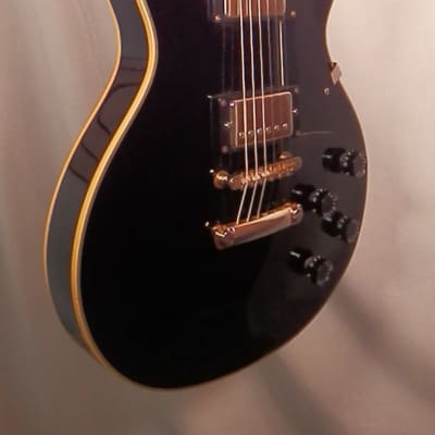 Samick Black Les Paul Type Single Cut Electric Guitar used | Reverb