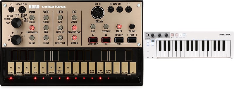 Korg Volca Keys Analog Loop Synthesizer Bundle with Arturia | Reverb