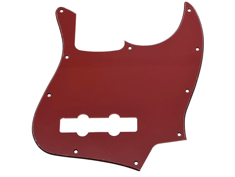 * NEW Red/Black/Red PICKGUARD for Fender Jazz Bass 3 Ply | Reverb