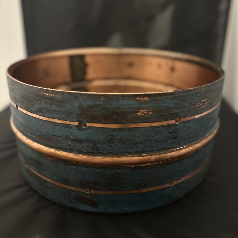 Click 1.6mm Spun Copper Snare Drum Shell 2022 - Green/Blue | Reverb