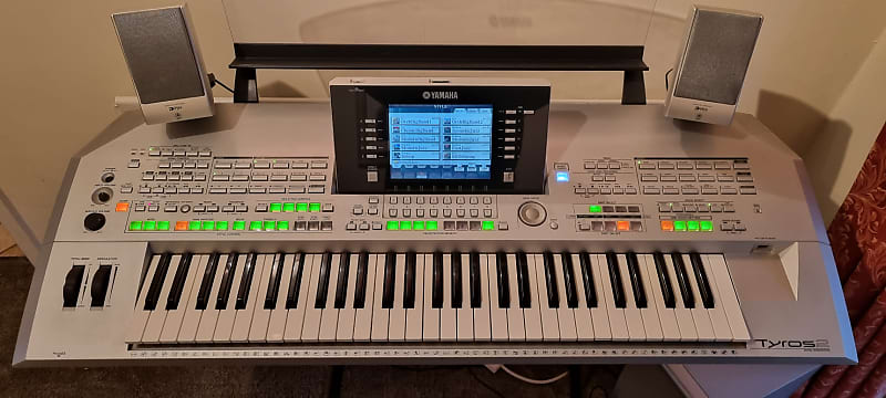 Yamaha Tyros 2 Arranger Keyboard + Speaker System | Reverb