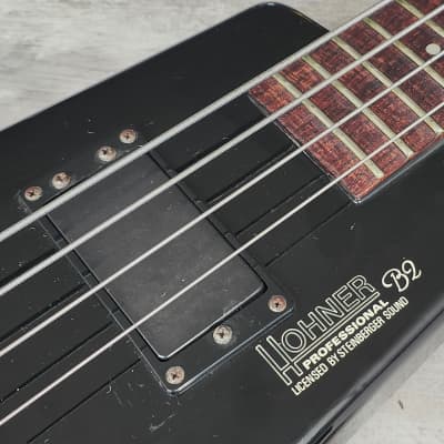 1980's Hohner B2 Headless Paddle Bass Guitar w/Steinberger | Reverb