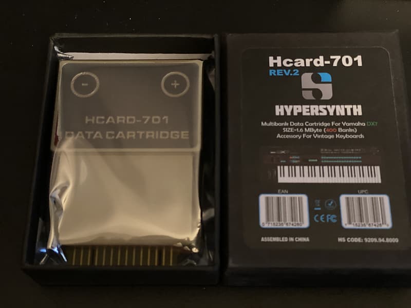 Hypersynth Hcard 701 MkII - DX7 Mk1 Preset RAM Cartridge | Reverb