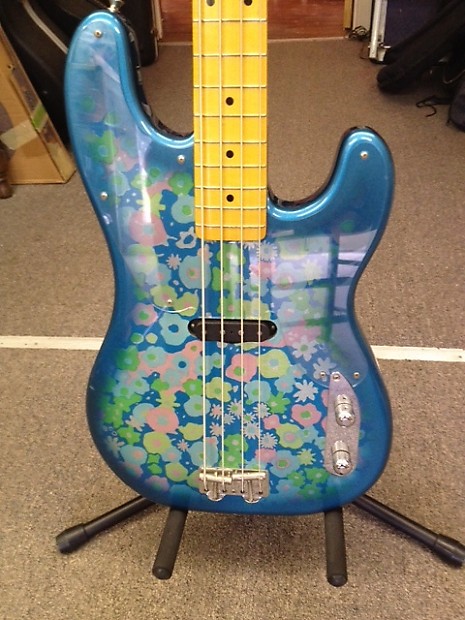 Fender Blue Flower '54 RI Precision Bass 93-94 Blue Flower | Reverb