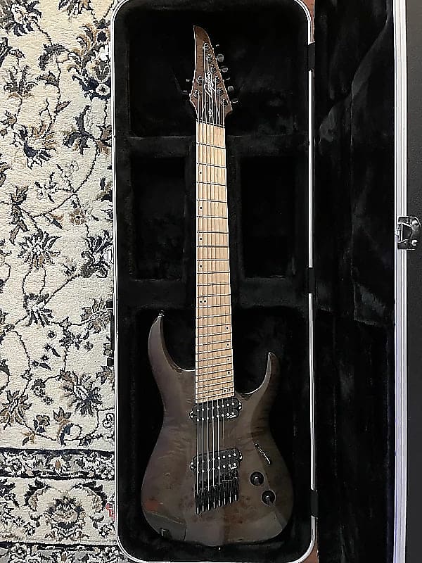 Legator Ninja R200 Multi-Scale 8 String 2018 Charcoal Burl | Reverb