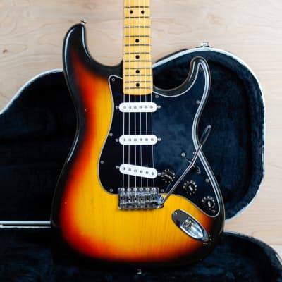 Fender Stratocaster 1977 Sunburst Modified Super Strat HHH | Reverb