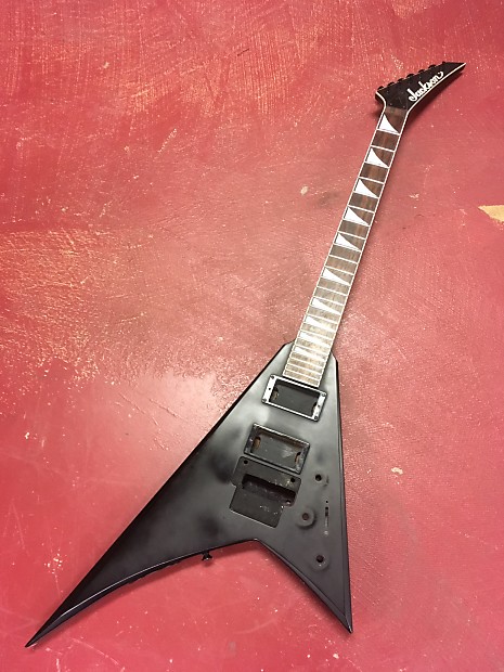 Jackson RRXMG Rhoads V Matte Black Neck Thru Guitar Body | Reverb