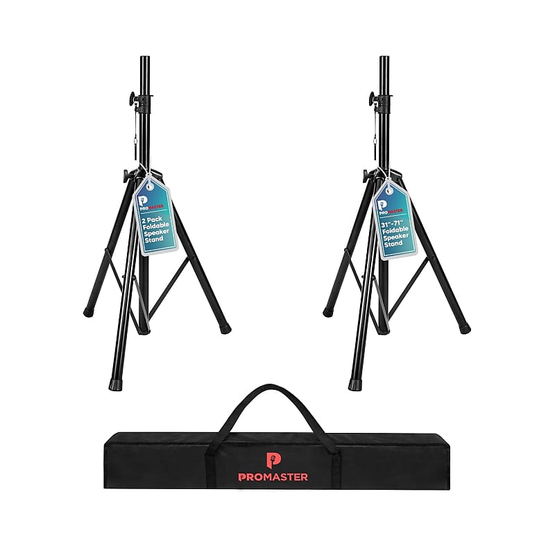 Heavy Duty Tripod Speaker Stands - Pair With Carry Bag: | Reverb