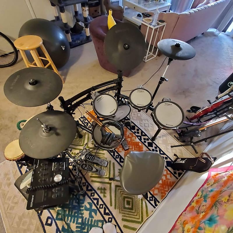 Roland TD-25KV V-Drum Kit with KD120 Kick Drum and Simmons | Reverb