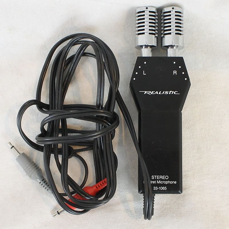 Used Vintage 80s Realistic Stereo Microphone | Reverb Australia