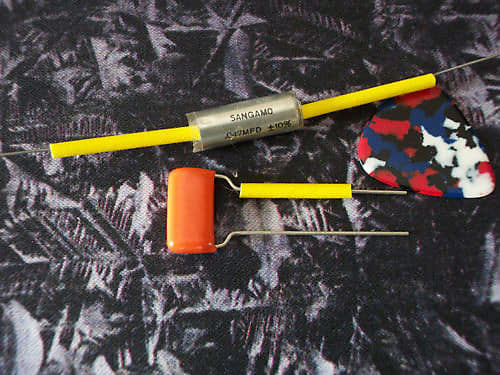 2 Ft Insulated Yellow Capacitor Sleeve for Guitar or | Reverb