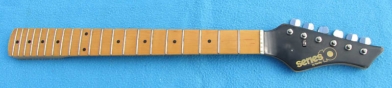 Vintage Bently SERIES 10 Strat Tele Neck w Tuners-MAPLE-Black | Reverb