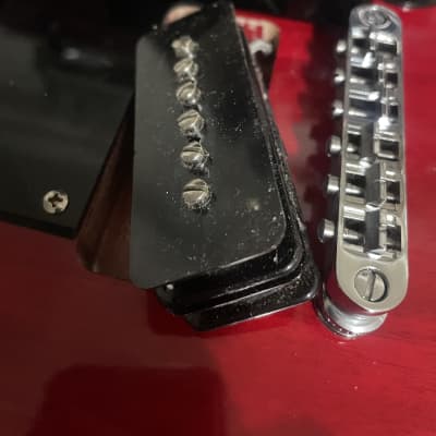 Firefly FFDCD - Red LP Double Cut w/Gibson P100 Pickups | Reverb