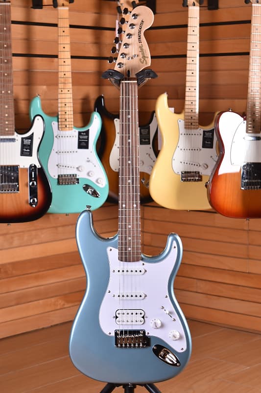 Fender Affinity Series Stratocaster Junior HSS Ice Blue | Reverb