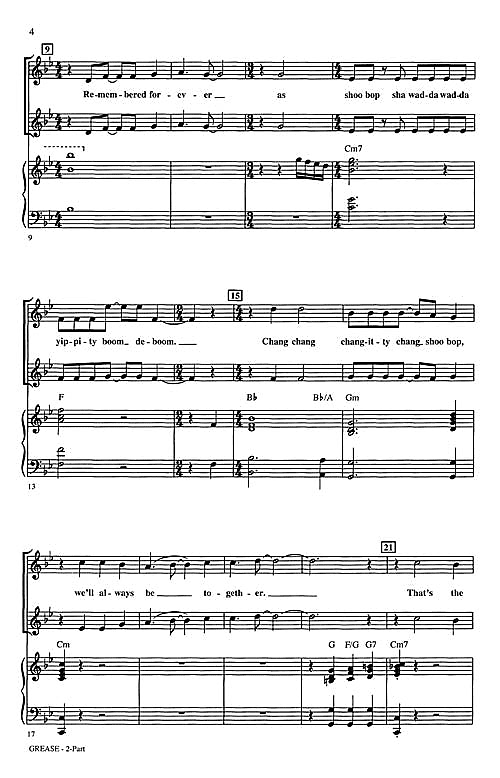 Grease A New Broadway Medley 2 Part Jim Jacobs | Reverb