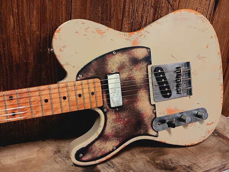 Farris Built 'Arkansaw' SH Tele - Slate Tan Relic - Left | Reverb UK