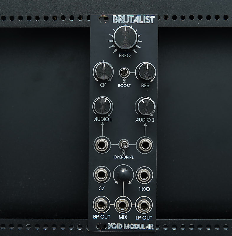 VOID Modular Brutalist VCF v2 Eurorack Module 2019 - Black | Reverb
