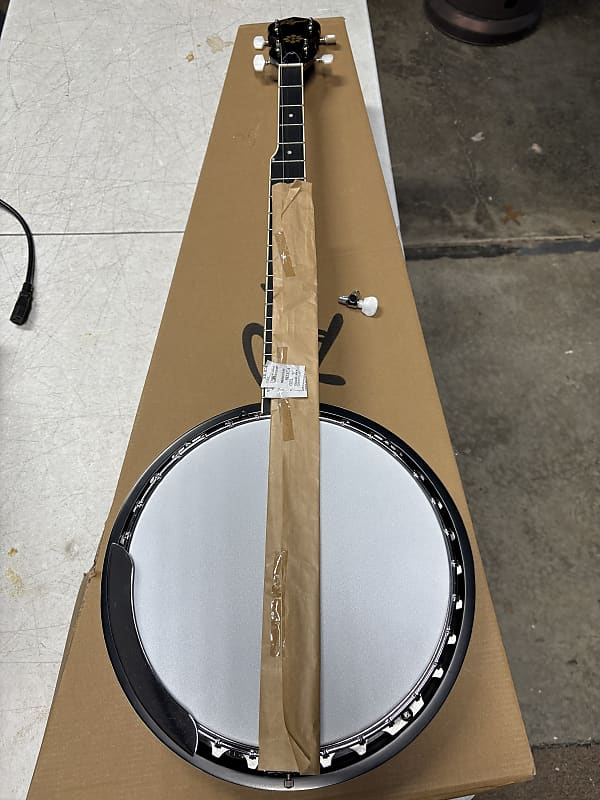 Rogue B30 banjo, with resonator, cracks in neck, issues, read | Reverb