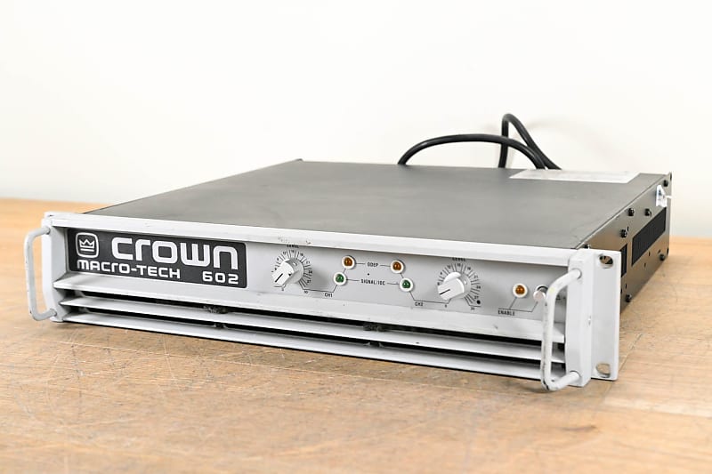 Crown Macro-Tech 602 2-Channel Power Amplifier CG006PW | Reverb