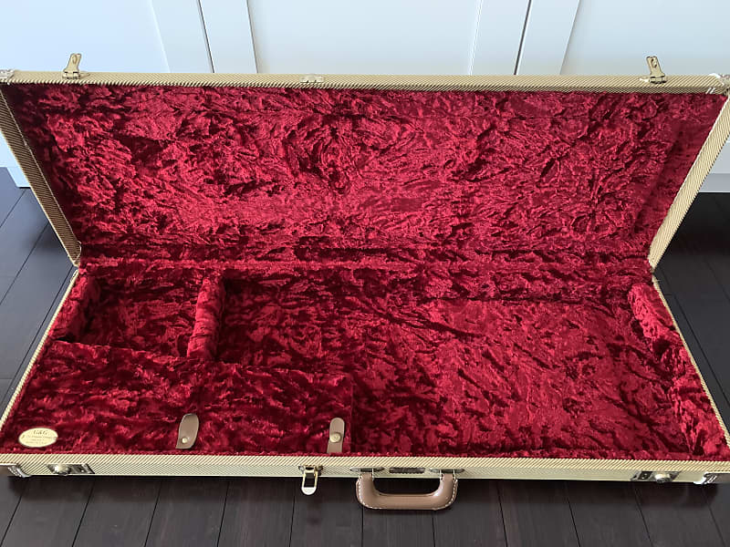 Fender G&G Deluxe Tweed Hardshell Guitar Case - Red Interior | Reverb