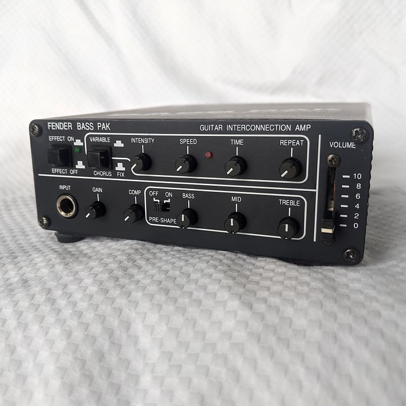 Fender Bass Pak Stereo Headphone Amp 1990 Black | Reverb