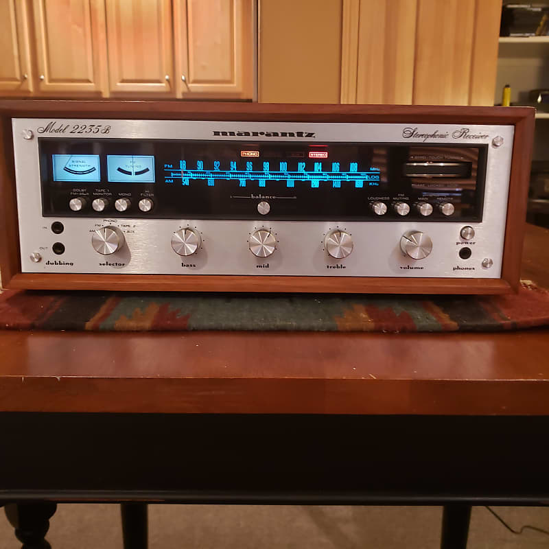 Mint Marantz 2235B and Restored Walnut Cabinet | Reverb