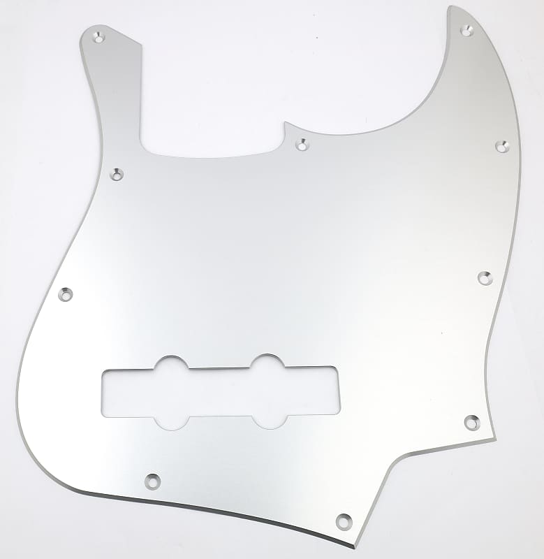Silver ANODIZED ALUMINUM Pickguard for Fender Jazz Bass | Reverb