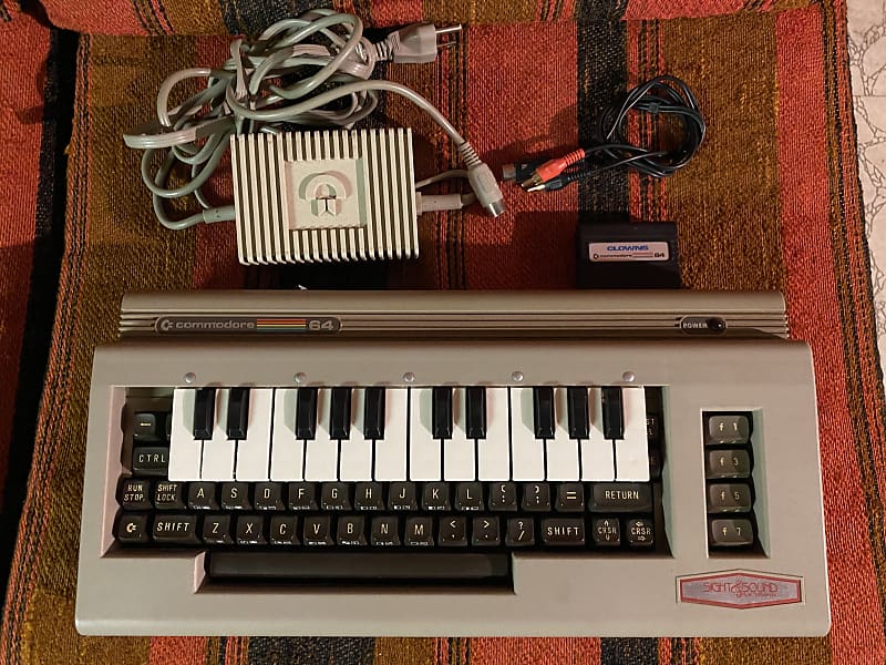 Sight and Sound Commodore 64 with Keyboard Overlay 80s 8 bit | Reverb