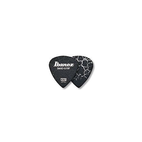Ibanez Flat Pick PPA16MCG-BK Sand Grip Crack 0,8 mm Medi. | Reverb