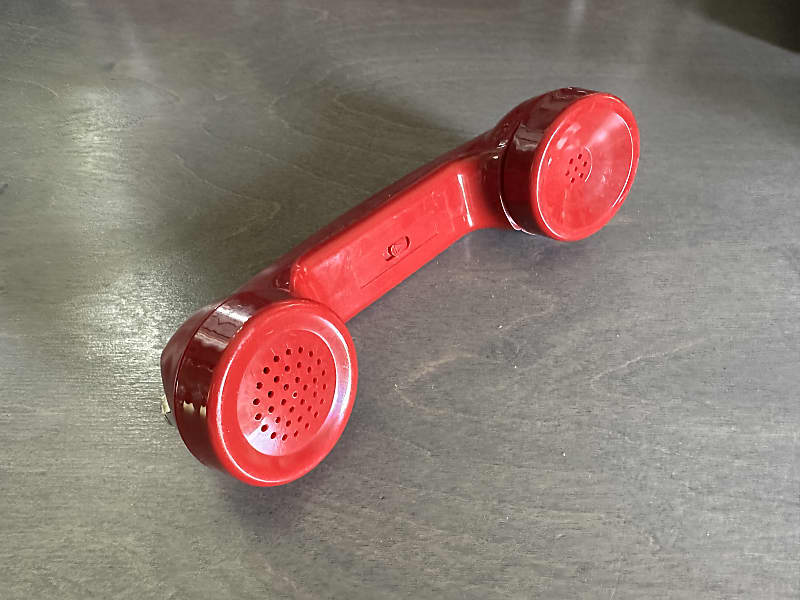 Telephone Handset Mic - Emergency Red | Reverb
