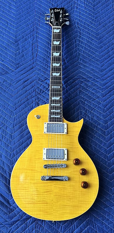 ESP LTD EC-256 - See Thru Light Amber Burst | Reverb