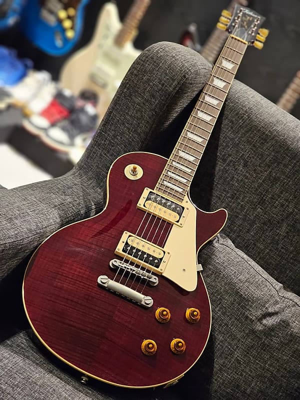 Tokai LS-136F ZB SR Love Rock Japan in Seethru Dark Red | Reverb