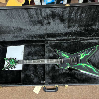 Dean USA Dime Razorback Custom Slimebolt Graphic w/ Dean Hard | Reverb